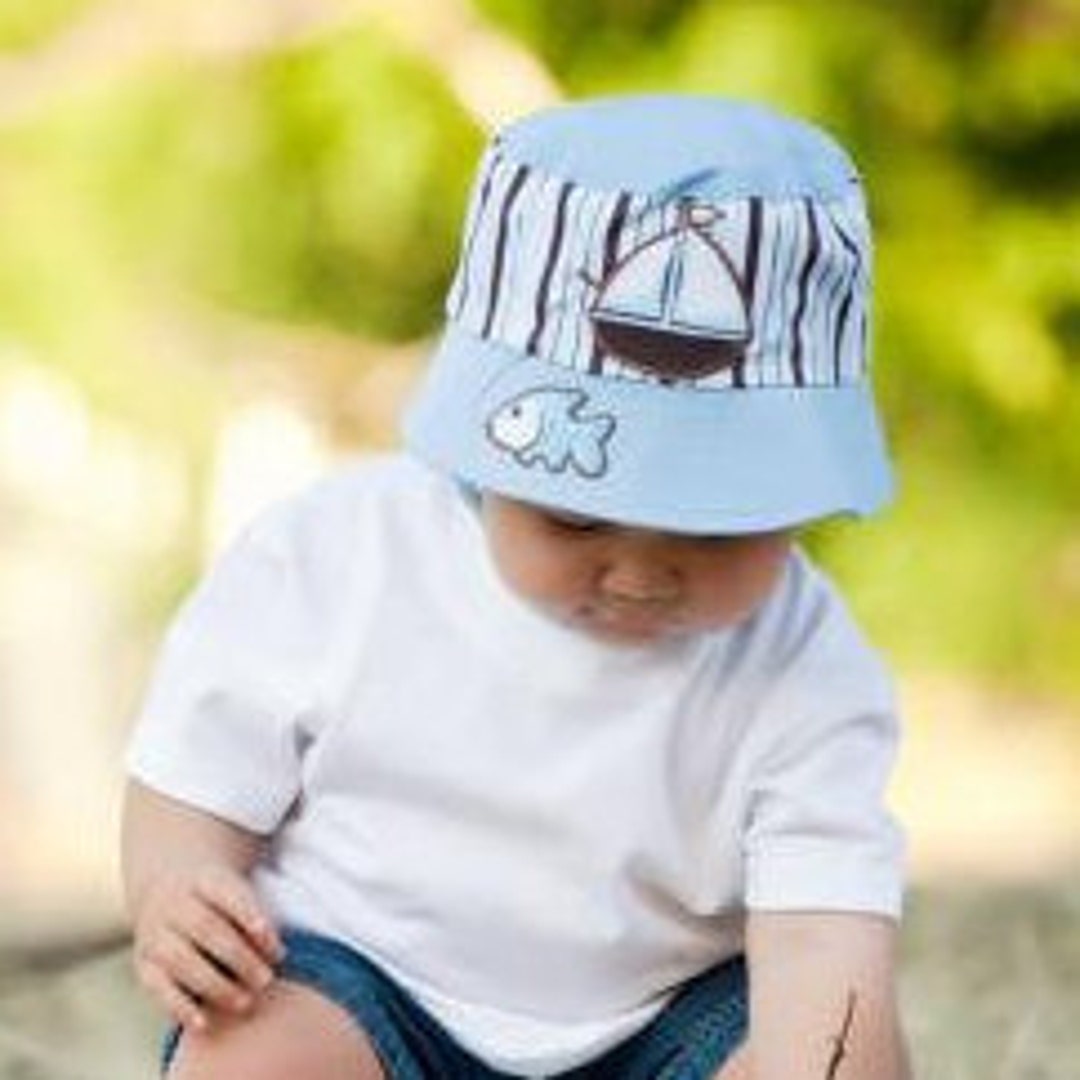 Baby Boy Sun Hat – UV Protection, Chin Strap - Etsy