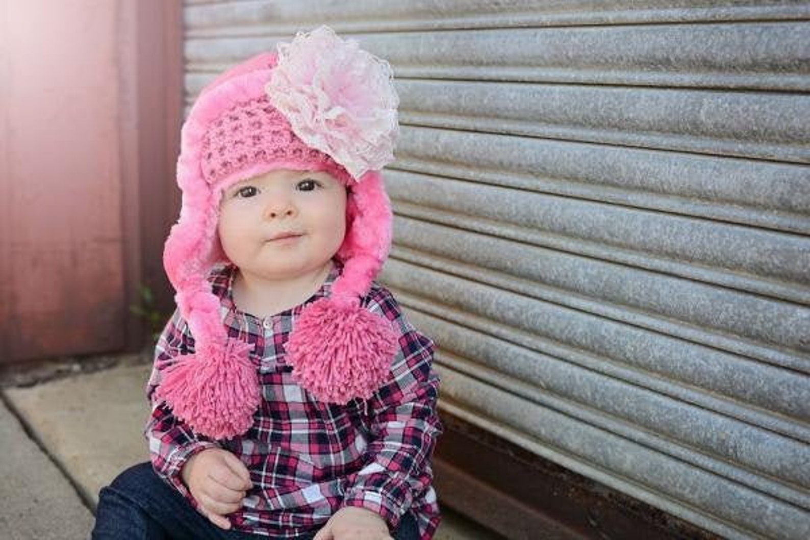 Winter Wimple Lace Hat Baby Girl Winter Hat Baby Hat - Etsy