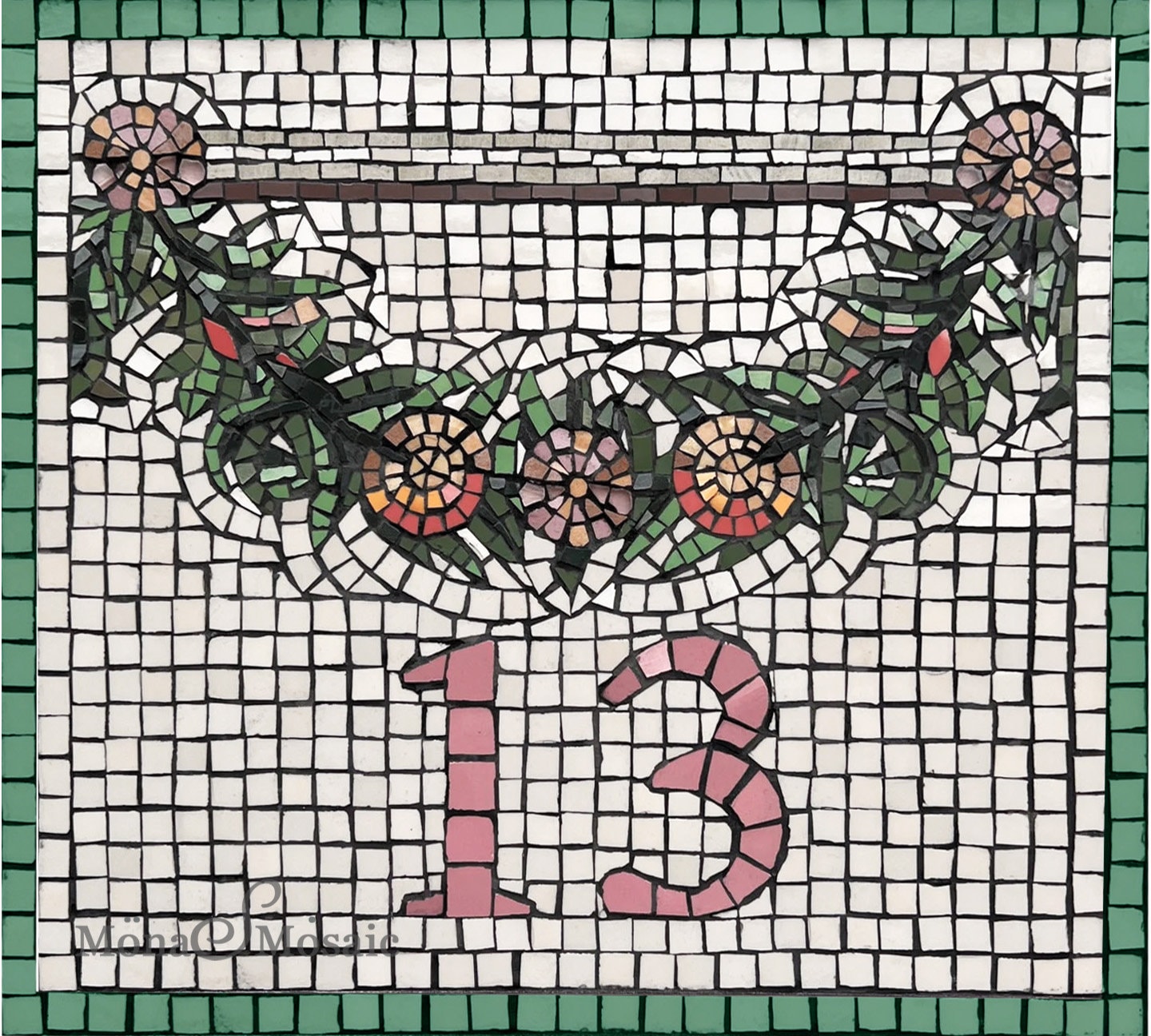 Mosaic lettering custom size featuring a scripture quote tile mosaic on ...