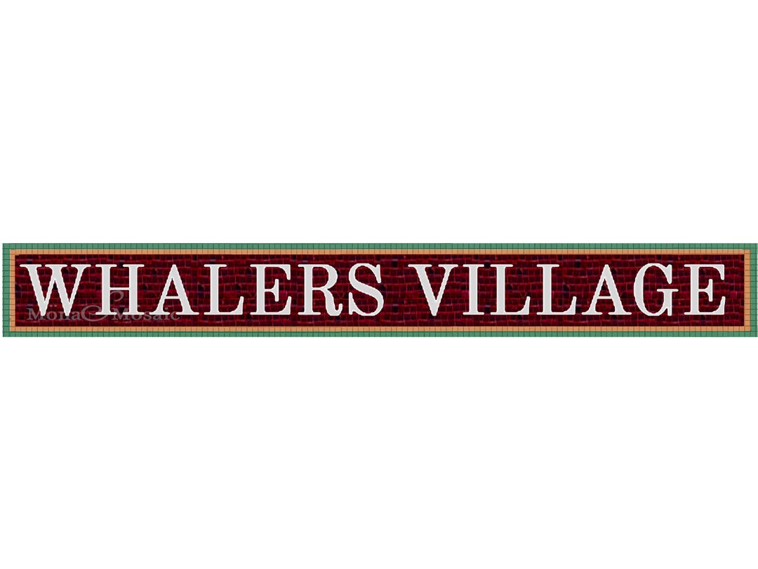 Mosaic Tile NYC Subway Sign Style Custom Mosaic Lettering in Hand Cut ...