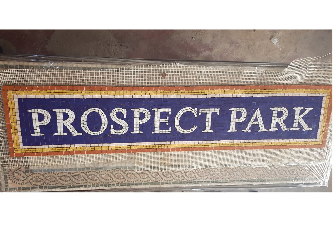 Prospect Park New York Subway Sign Made to Order Mosaic - Etsy