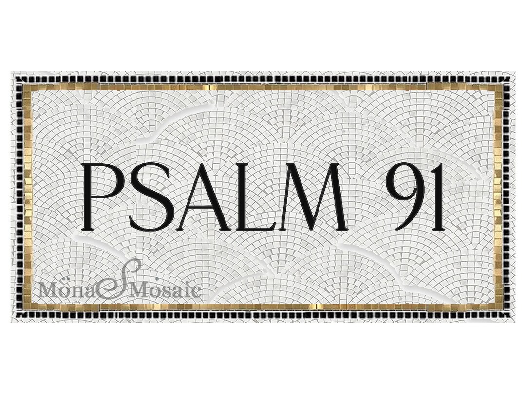 Black and White and Gold Mosaic Hand Cut Tile Number Floor Install for ...