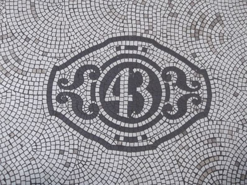 Floor Address Classic London Style Hand Cut Mosaic Entrance or - Etsy