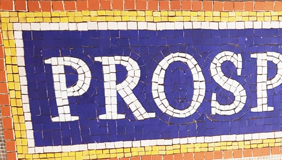 Prospect Park New York Subway Sign Made to Order Mosaic | Etsy