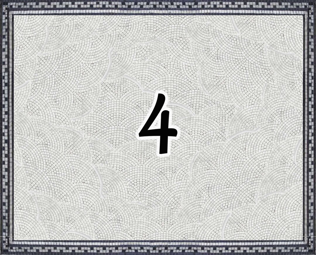 Custom Mosaic Number Floor Mosaic Tile Number Address Custom - Etsy