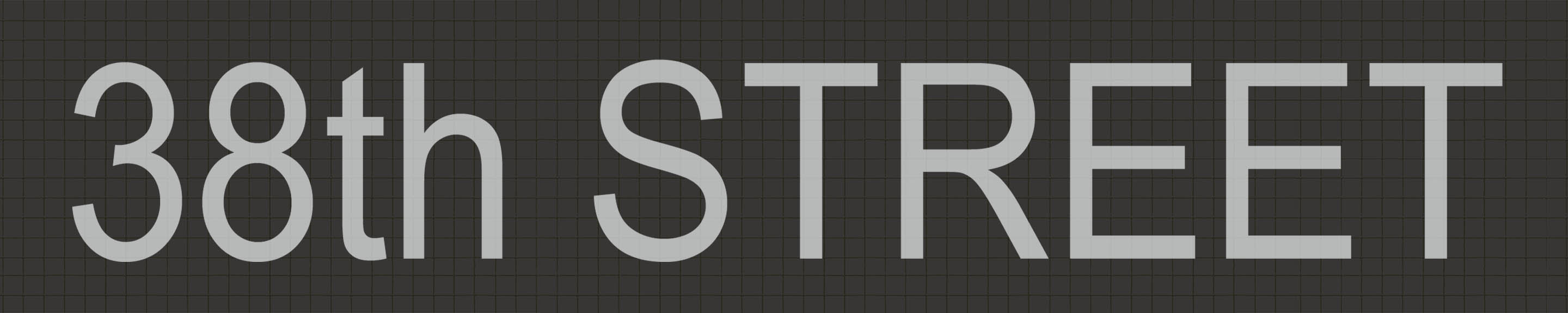 Mosaic Tile NYC Subway Sign 38th Street in Hand - Etsy