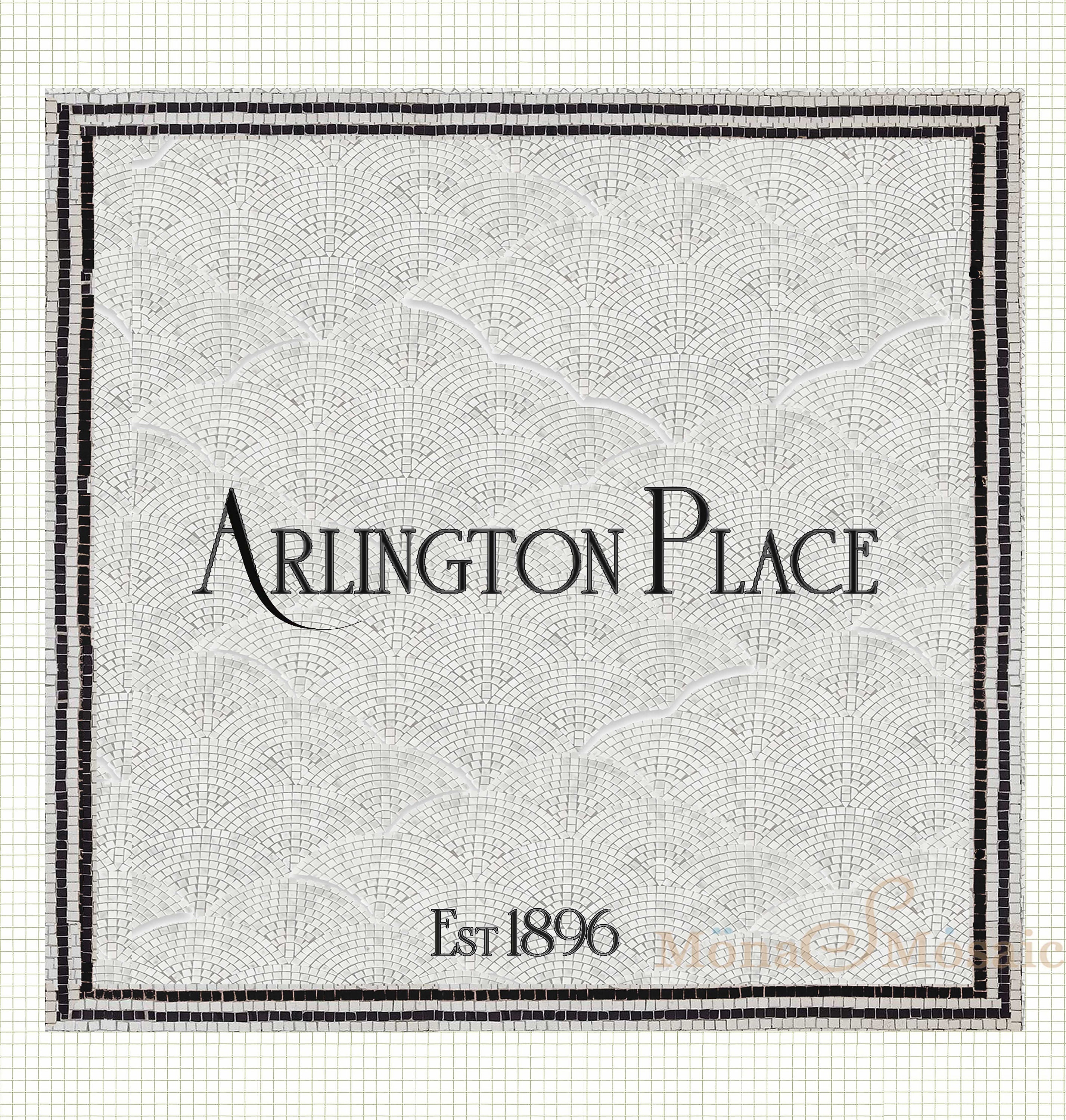 Arlington Place Addition, Custom Mosaic Floor, Custom Mosaic Entrance Floor Mosaic, Custom ...