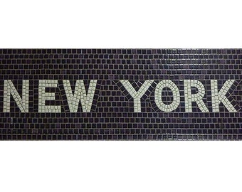 Nyc Subway Mosaic | Etsy