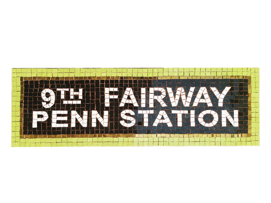 Custom Mosaic Address Sign – NYC Subway Inspired Handmade Tile ...