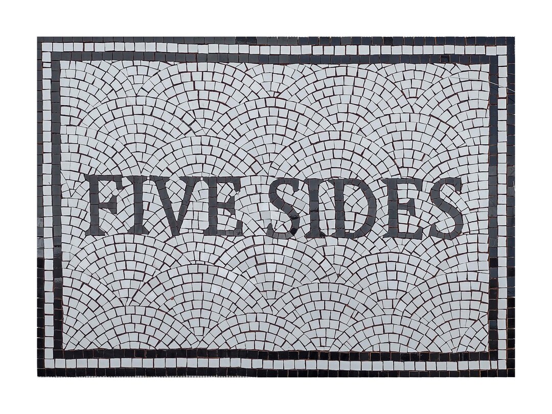 Mosaic Tile Business Lettering Logo in Hand Cut Tile on Mesh for ...
