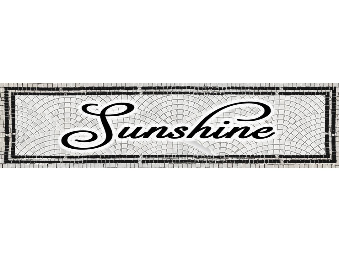 Custom Sunshine Tile Mosaic, Tile Mosaic Writing, Handcrafted Mosaic ...