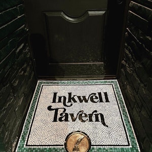 Restaurant Entrance Tile Mosaic Floor, Pub Mosaic Floor, Logo Mosaic ...