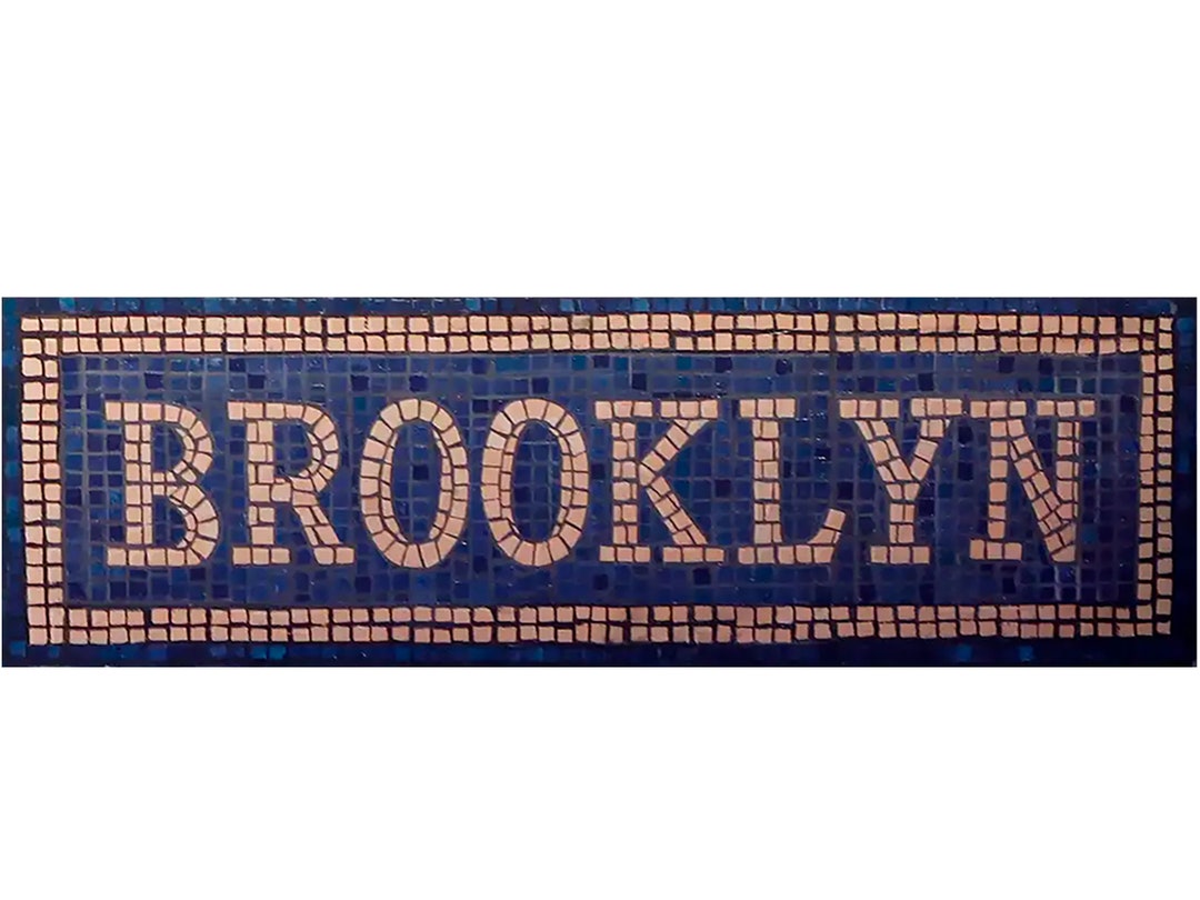 Brooklyn Mosaic, Brooklyn NYC Subway Mosaic, Handmade Mosaic Tile ...