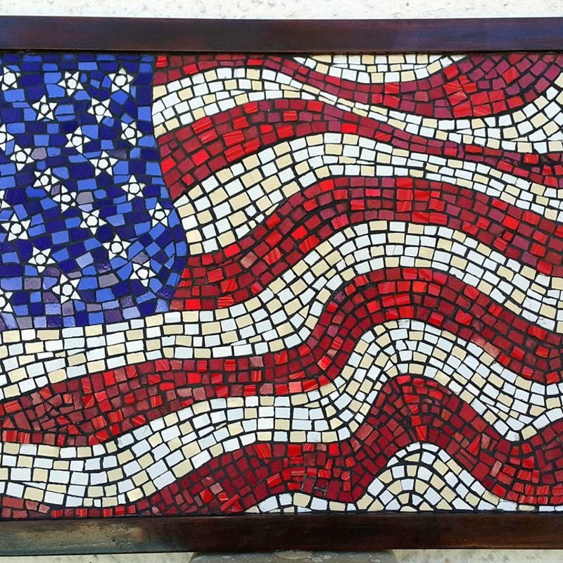 Mosaic American Flag - Etsy