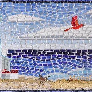 Cape Cod Lighthouse Mosaic, Mosaic Kitchen Backsplash, Custom Mosaic ...