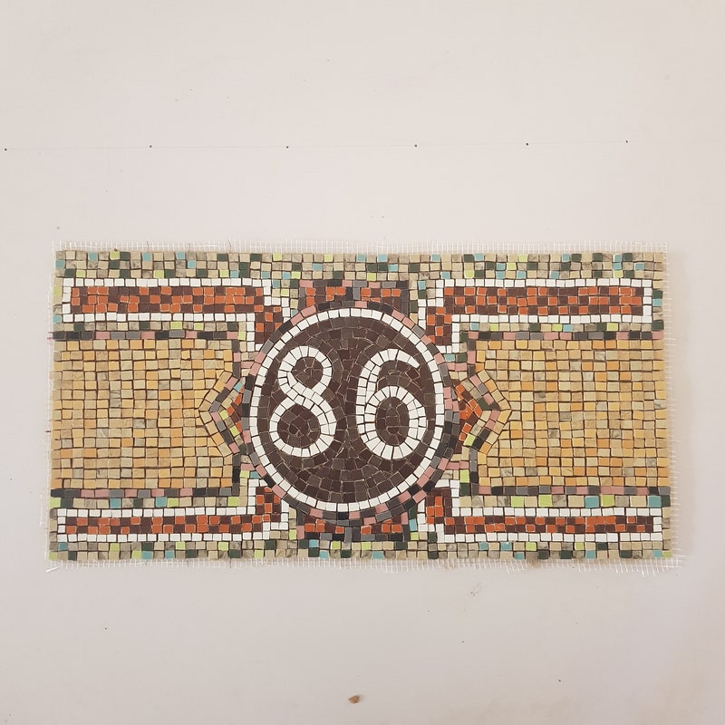 Mosaic Address Sign - Etsy