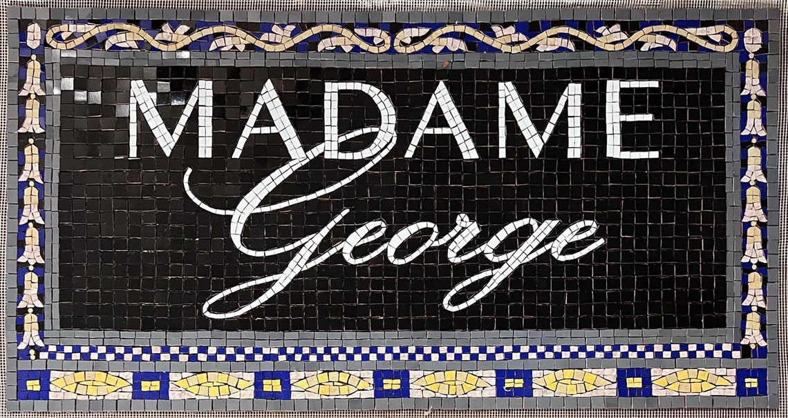Custom Mosaic NYC Subway Style Mosaic Logo Sign, Mosaic Tile Custom ...