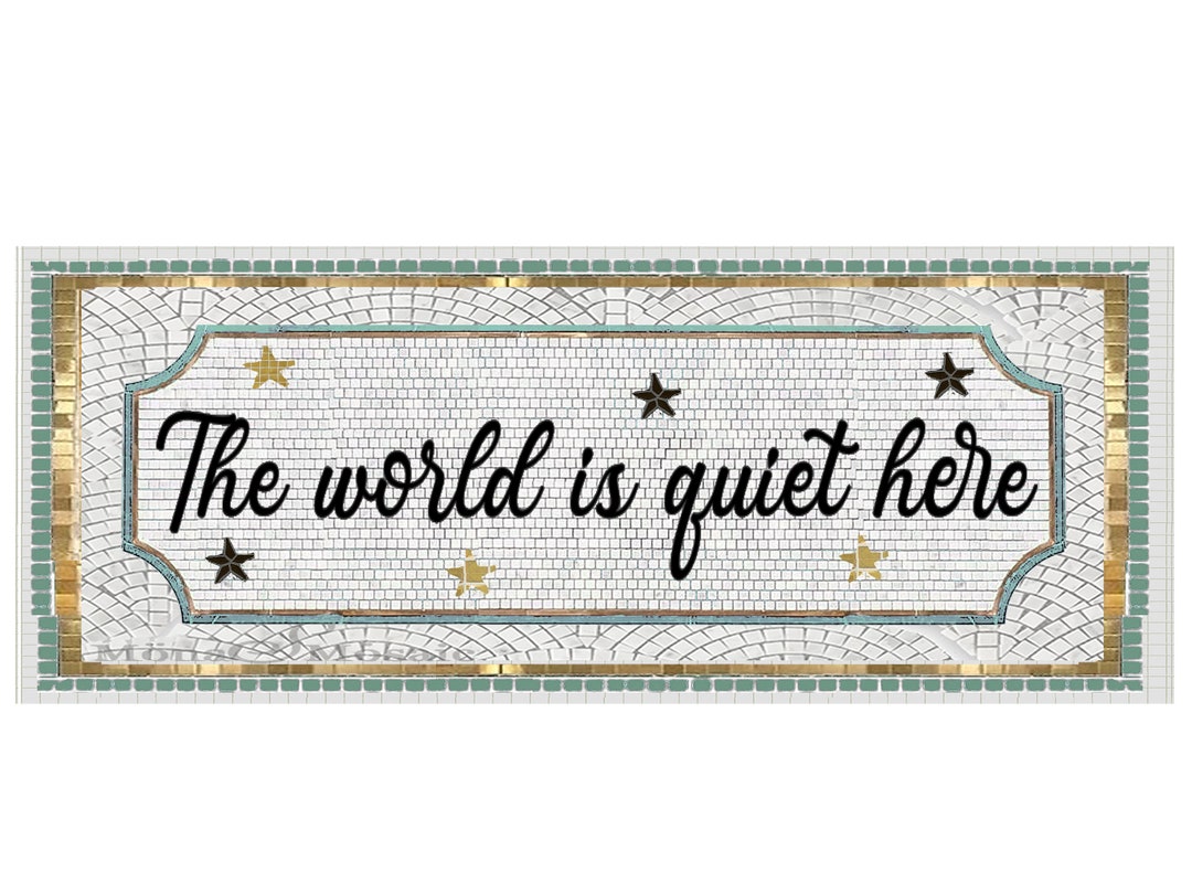 Mosaic Lettering Quote From Lemony Snicket and a Series of Unfortunate ...