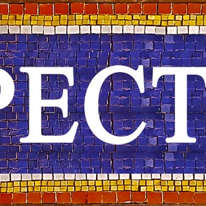 Prospect Park New York Subway Sign Made to Order Mosaic Handmade Sign ...