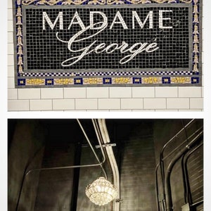 Custom Mosaic NYC Subway Style Mosaic Logo Sign, Mosaic Tile Custom ...