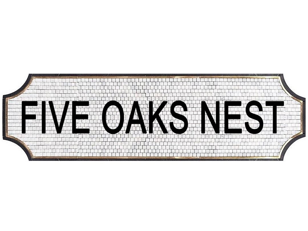 Custom Mosaic Tile Home Name Sign, Classic Mosaic, House Name Plaque ...