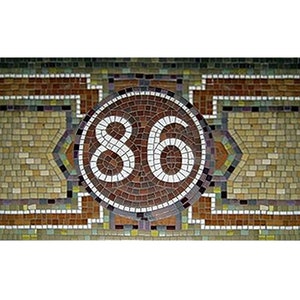 Mosaic Art Number Sign Replica of NYC Subway "86" or Any Number of ...