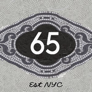Victorian Mosaic Number, Number Mosaic, Number Address Mosaic Wall ...