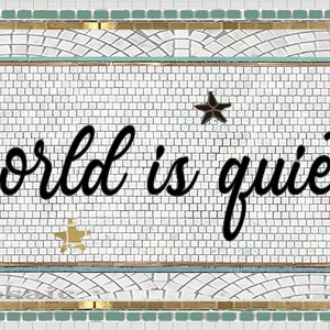 Mosaic Lettering Quote From Lemony Snicket and a Series of Unfortunate ...