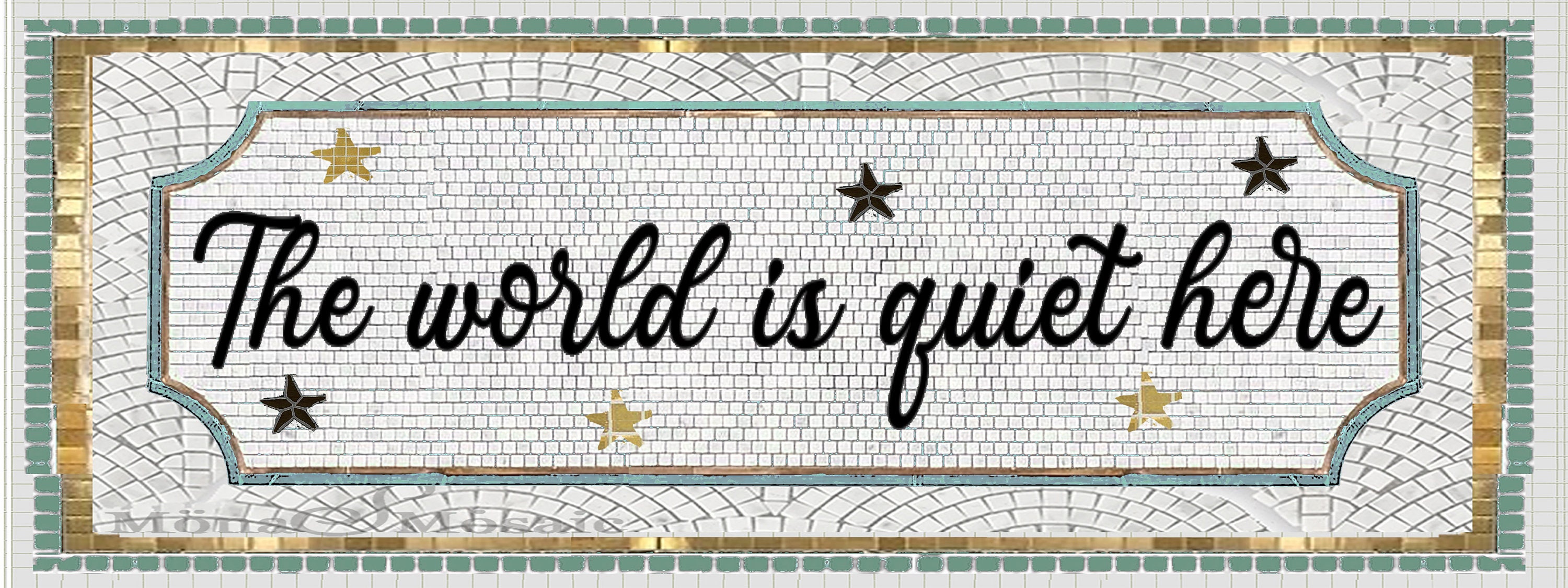 Mosaic Lettering Quote From Lemony Snicket and a Series of Unfortunate ...