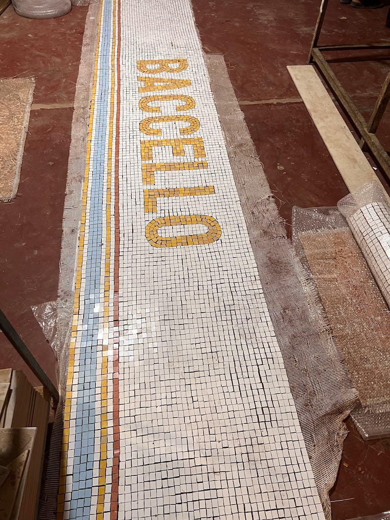Restaurant Bar Mosaic, Bar Mosaic Floor, London Mosaic Bar Floor ...