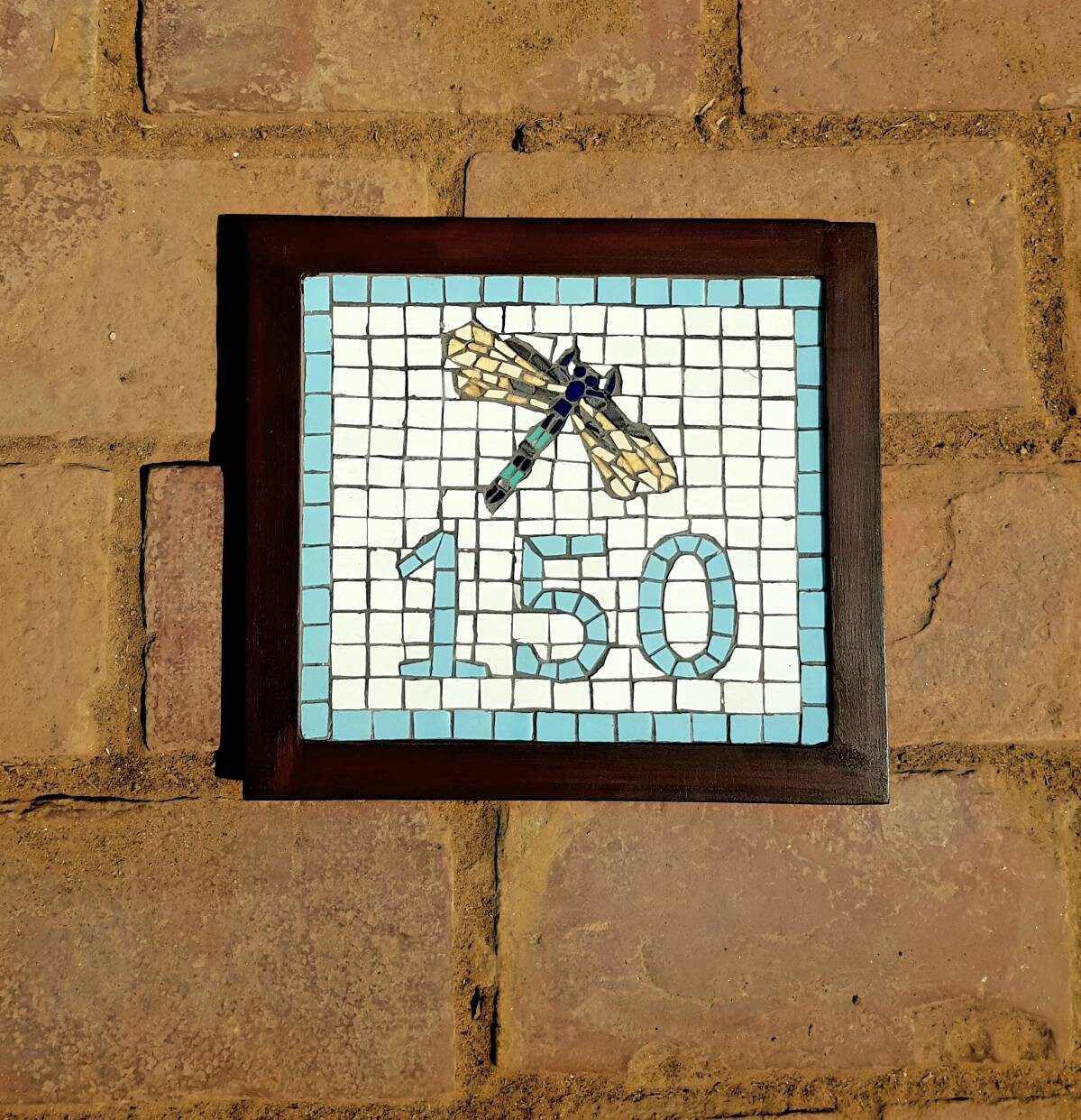 Cafe Mosaic Tile logo lettering Business Logo Mosaic floor with gold ...