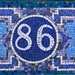 Mosaic Art Number Sign Replica of NYC Subway 86 or Any Number of Choice ...