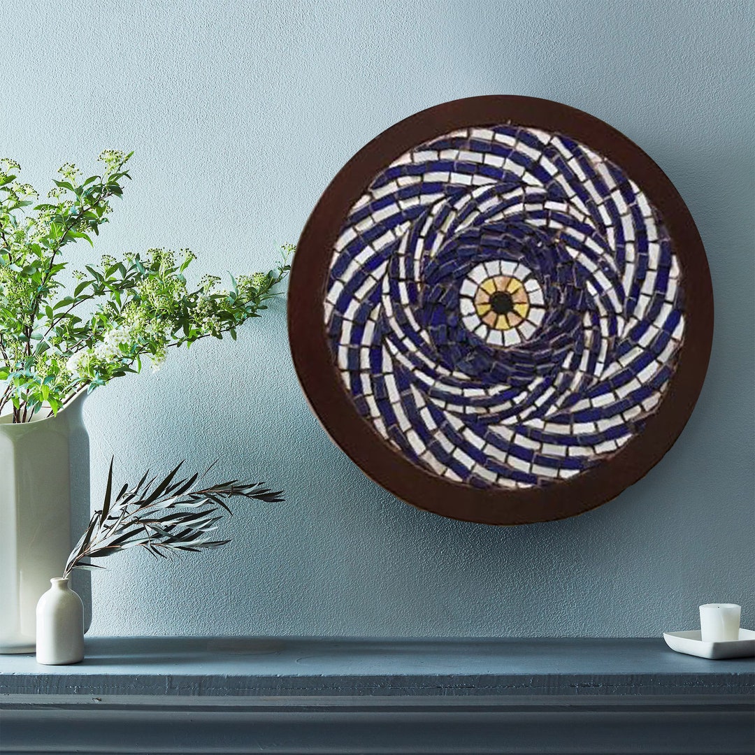 Tile Hand Cut Mosaic Abstract Design Wall Art Mural - Etsy