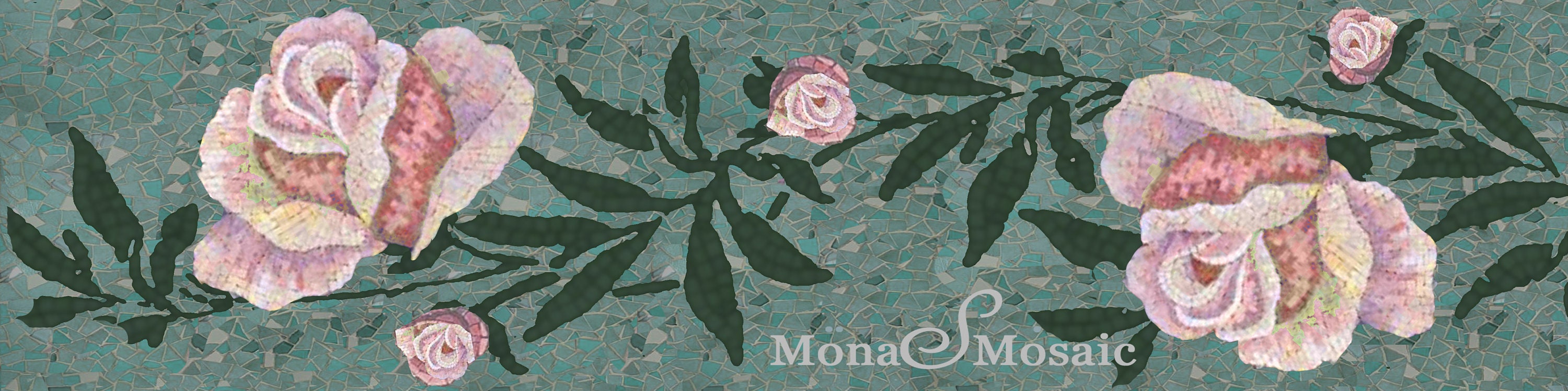 Roses Mosaic Tile Mural in Custom Size for Wall Install - Etsy