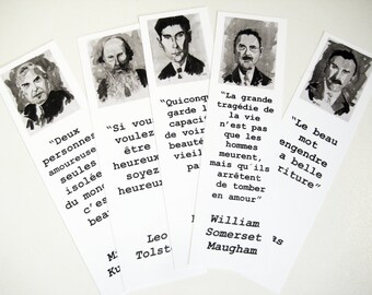 French bookmarks | Etsy