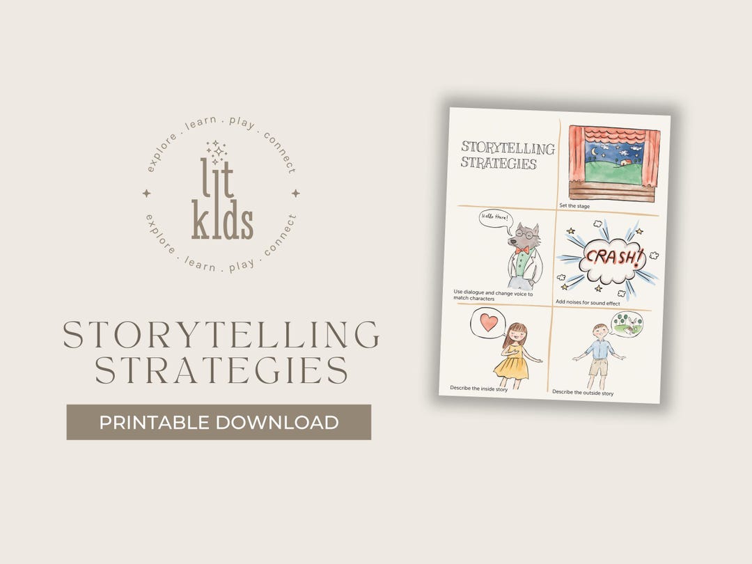 Printable Storytelling Strategies for Kids – Creative Tips for Engaging ...