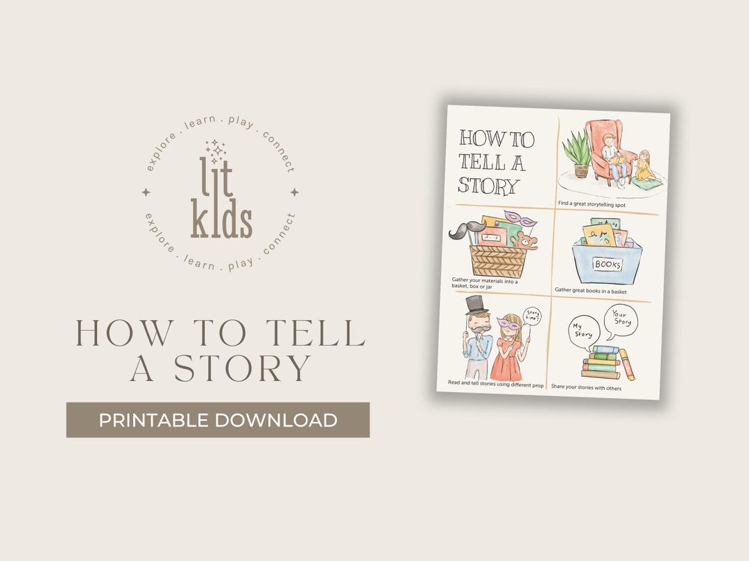 How to Tell a Story Printable for Kids – Storytelling Prep Guide - Etsy