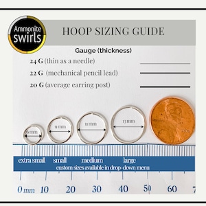 Custom Size Nose Hoops 20G 22G 24G Sizes Between 5mm to 10mm - Etsy