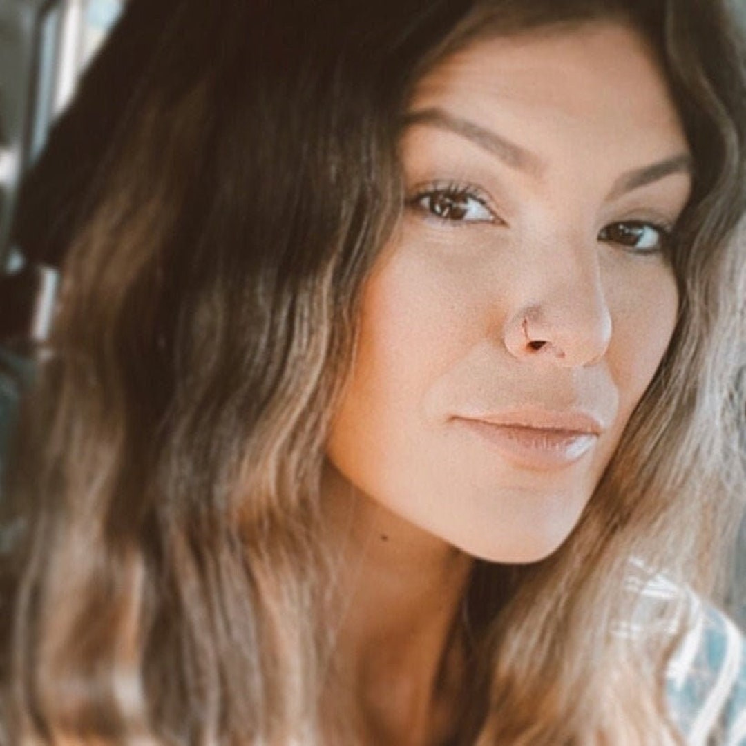 Pink Nose Ring, Small Hoop, Handmade Jewelry, Hoop Nose Rings, Nose ...