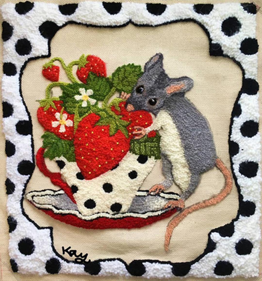 Strawberry Rug Hooking Pattern - Etsy