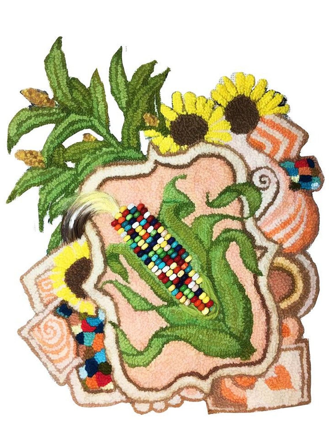 Indian Corn Rug Hooking Pattern - Etsy