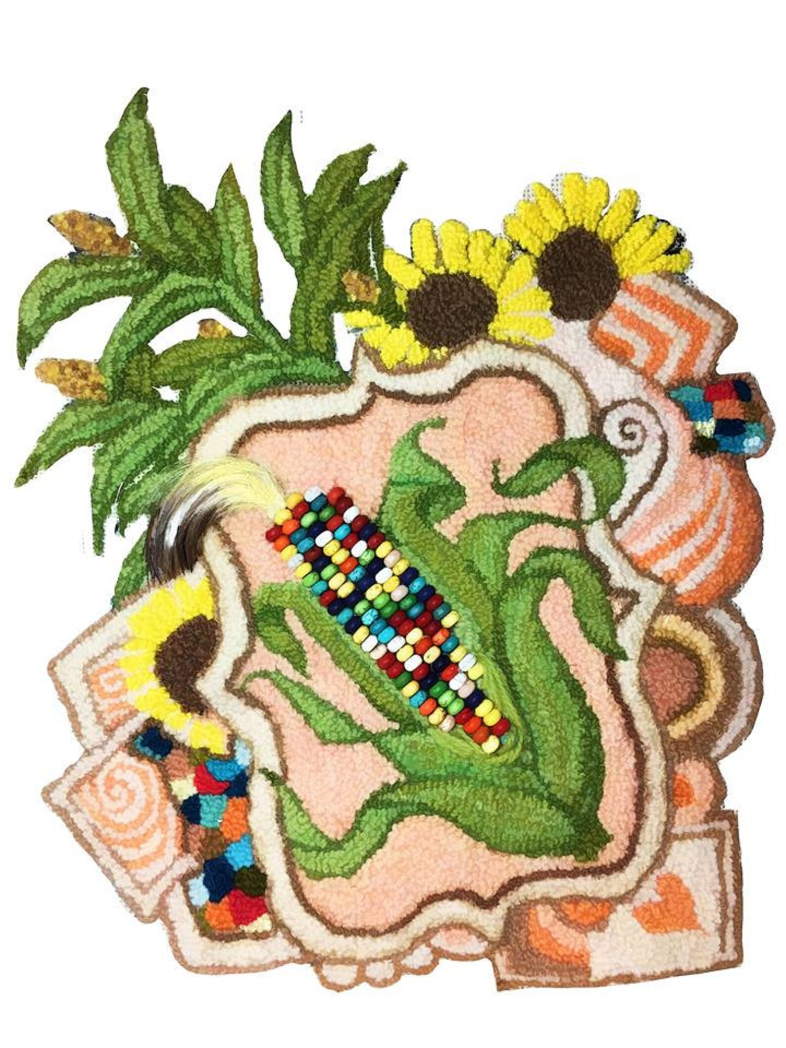 Indian Corn Rug Hooking Pattern - Etsy