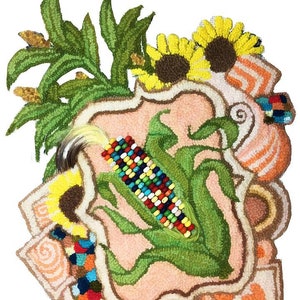 Indian Corn Rug Hooking Pattern - Etsy