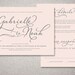 Beautiful Script "gabrielle" Wedding Invitations Suite - Romantic ...