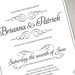 Romantic Calligraphy "bianca" Wedding Invitation Suite - Traditional ...