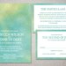 Watercolor Ombre "rebecca" Wedding Invitation Suite - Whimsy Modern ...
