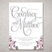 Vintage Calligraphy "courtney" Wedding Invitations Suite - Floral ...