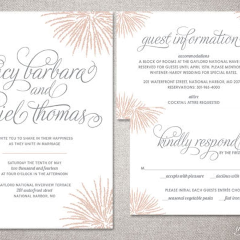 Firework Invitation - Etsy