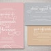 Colorful Calligraphy "savannah" Wedding Invitation Suite - Modern ...