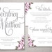 Vintage Calligraphy "courtney" Wedding Invitations Suite - Floral ...